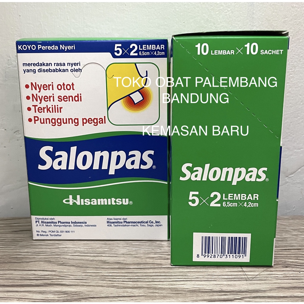 Jual 1BOX SALONPAS KOYO 10X5X2 LEMBAR BIRU & MERAH KOYO SALONPAS ...
