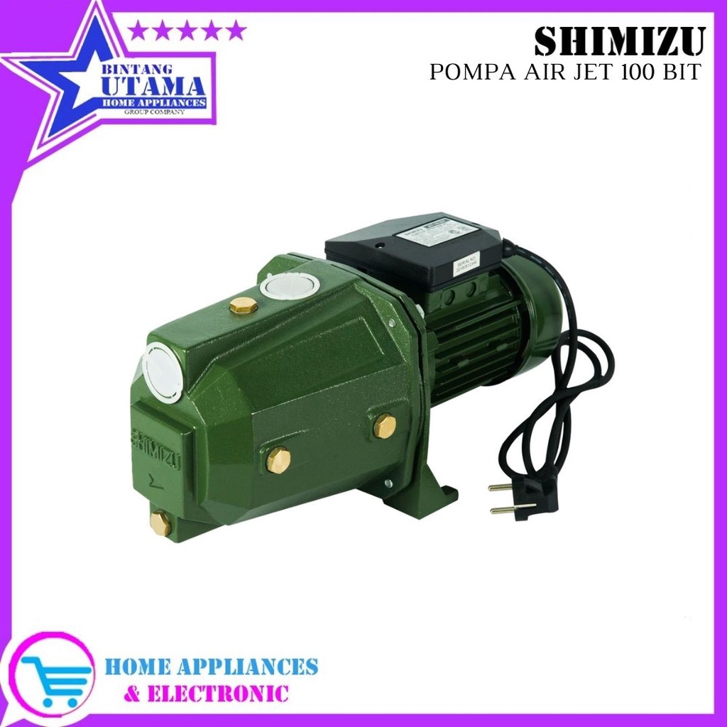 Jual (COD) Pompa Air Shimizu Semi Jet JET-100 BIT / JET 100 BIT / JET100BIT Pompa Air Shimizu ...