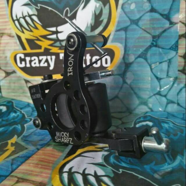 Jual mesin tattoo coil iron 12wrab MICKY SHARPZ tato shader limited ...