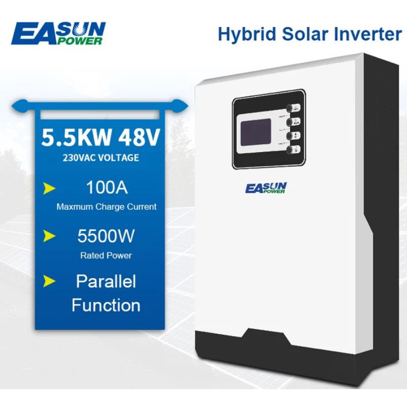 Jual INVERTER PURE SHINE WAVE HYBRID EASUN POWE 5500watt 48VDC TO ...