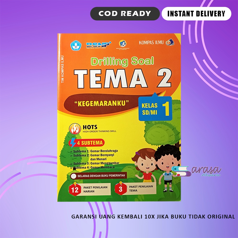 Jual BUKU PELAJARAN SD DRILLING SOAL KELAS 1 SD/MI TEMA 2 | Shopee Indonesia