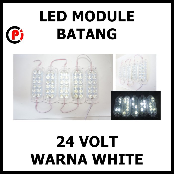 Jual LED Module Batang 24 Volt 24V Mode Running 12 LED Warna Putih ...