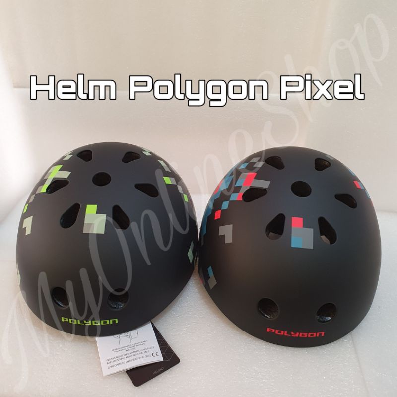 Jual Helm Polygon Pixel Sepeda Helmet BMX Batok | Shopee Indonesia