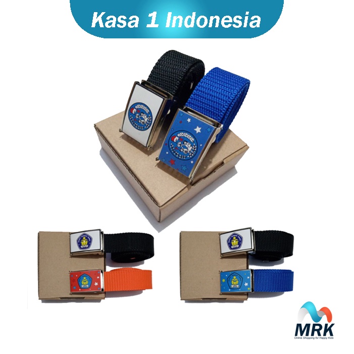 Jual 2 PCS Sabuk Sekolah TK / PAUD Warna Hitam dan Biru Bahan Nilon ...