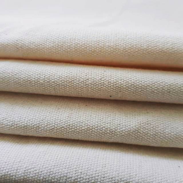 Jual Katun Kanvas Natural Tebal 20/2 Lebar 120cm | Shopee Indonesia