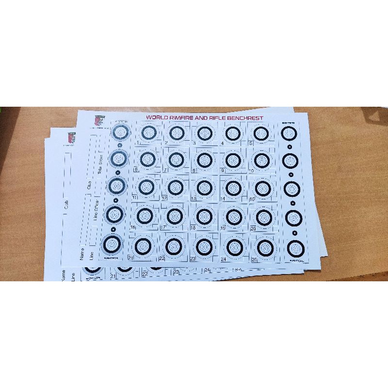 Jual Kertas target benchrest hitam putih dan berwarna | Shopee Indonesia