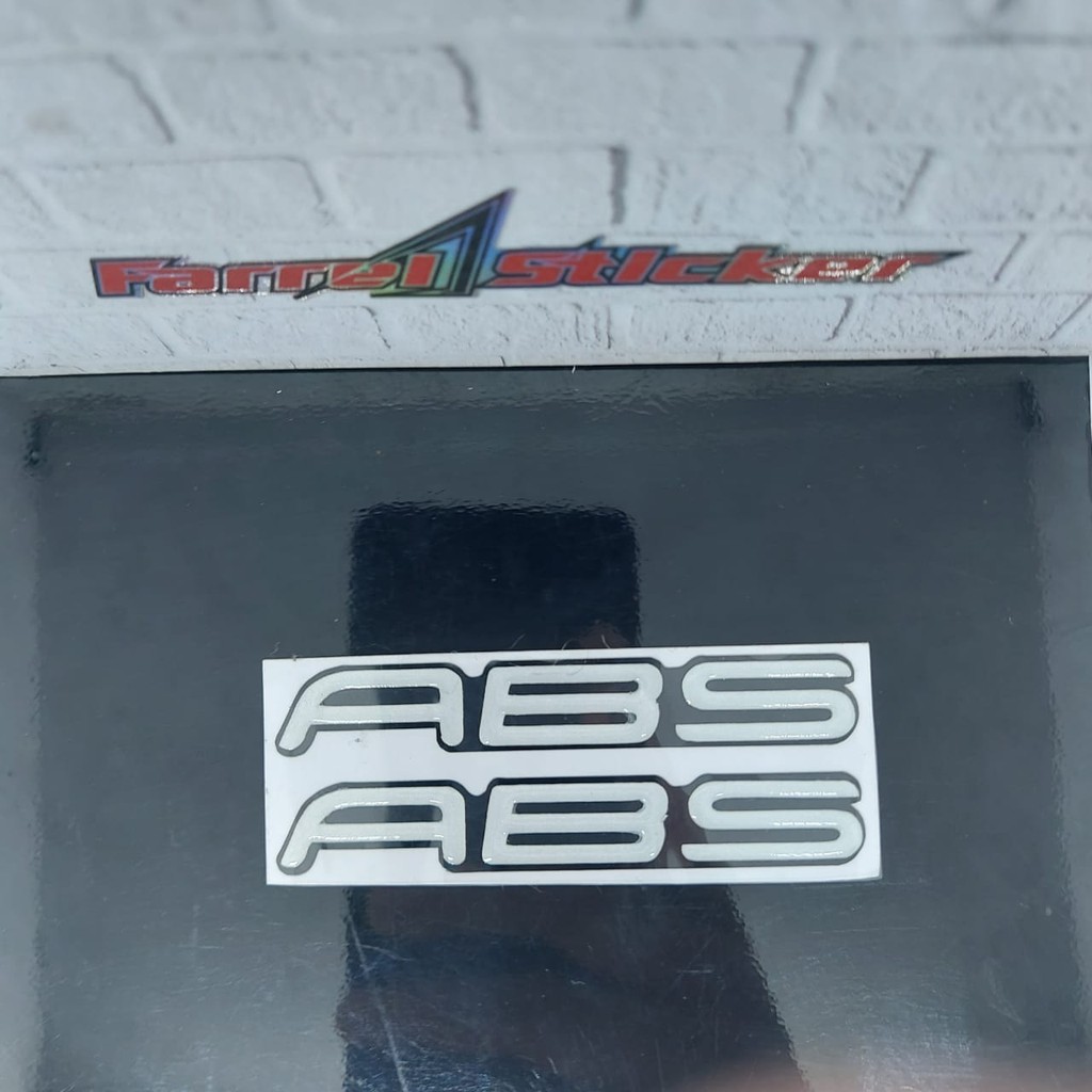 Jual Sticker emblem stiker ABS TIMBUL PUTIH | Shopee Indonesia