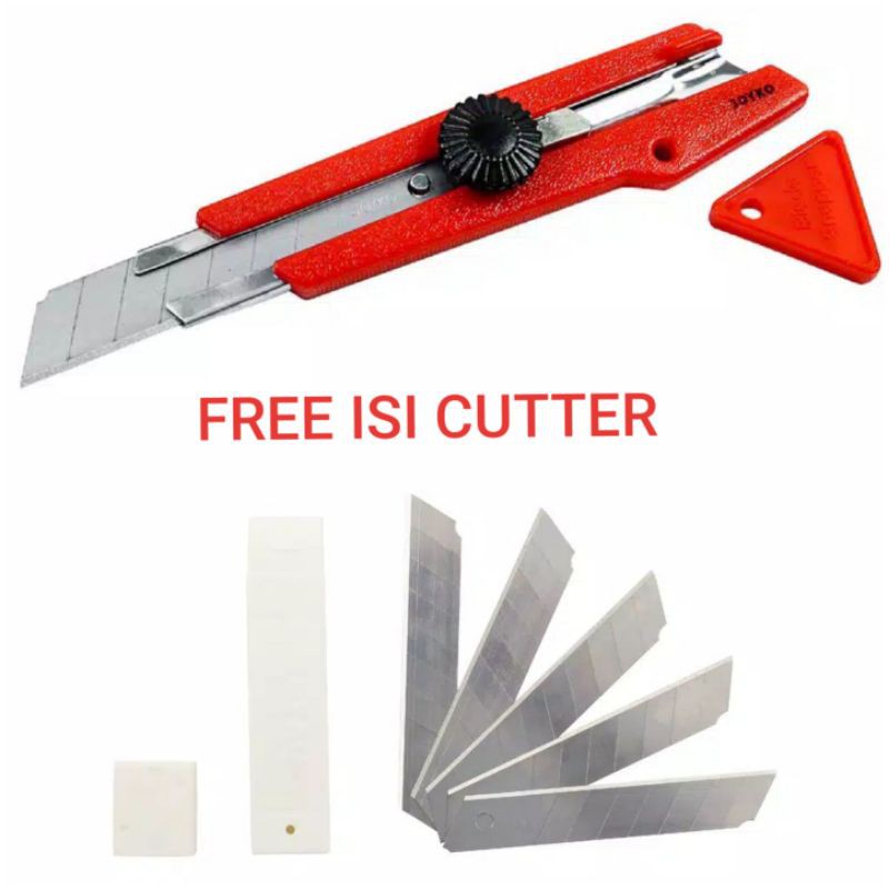 Jual JOYKO Cutter Besar L-500 / L-500 CU dan 1 Pak isi Cutter L150 isi ...
