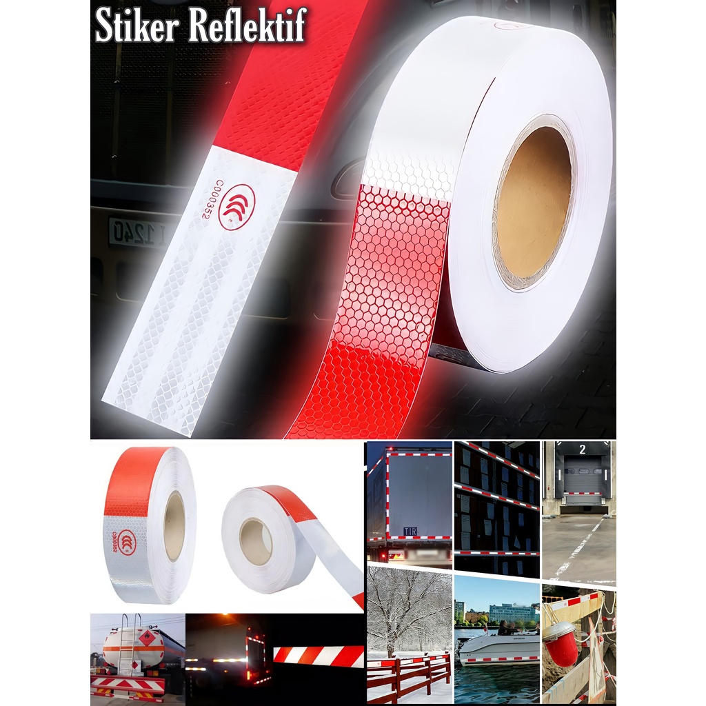 Jual Stiker Reflektor Reflektif Pemantul Cahaya Sticker Reflective ...