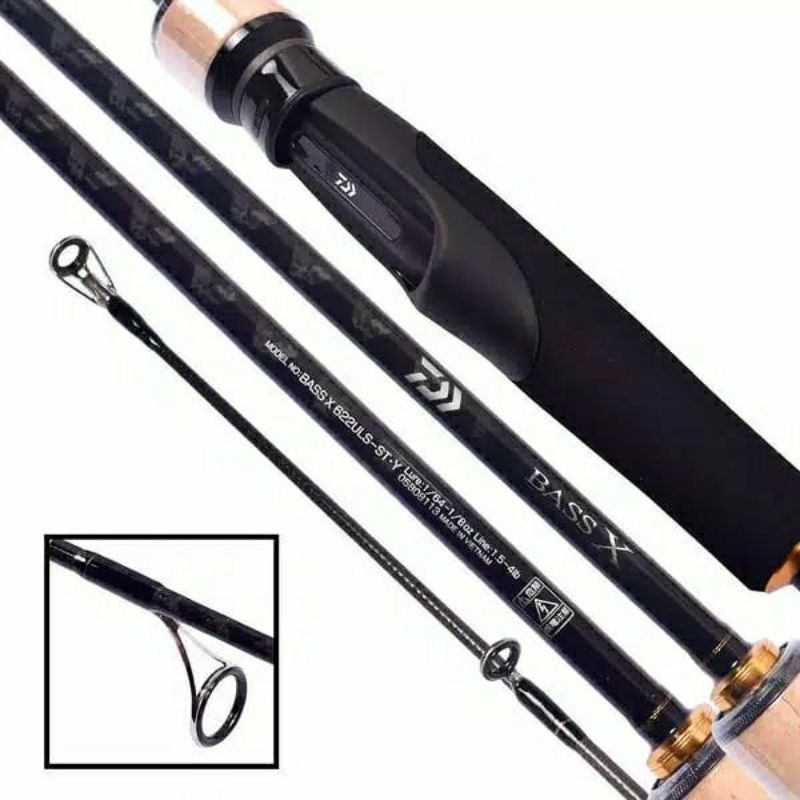 Jual joran UL Daiwa Bass X 622UL-ST | 642MLS | 662LS | Ultralight | Shopee Indonesia
