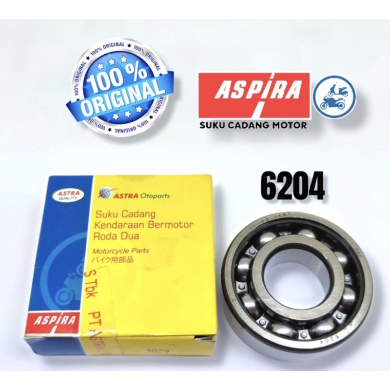 Jual BEARING LAHER SKF 6204 ASPIRA AS PULLEY HONDA BEAT - SCOOPY ...