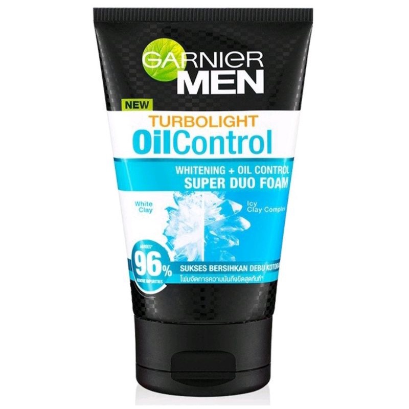 Jual Garnier Men Turbo Light Oil Control White + Oil Control Super Duo ...