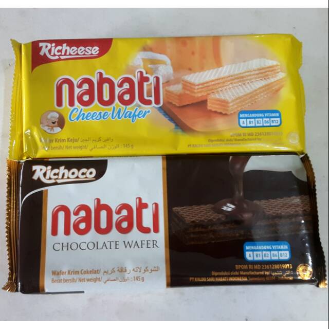 Jual RICHEESE NABATI Wafer Keju / Coklat 145gr Richoco Cheese ...