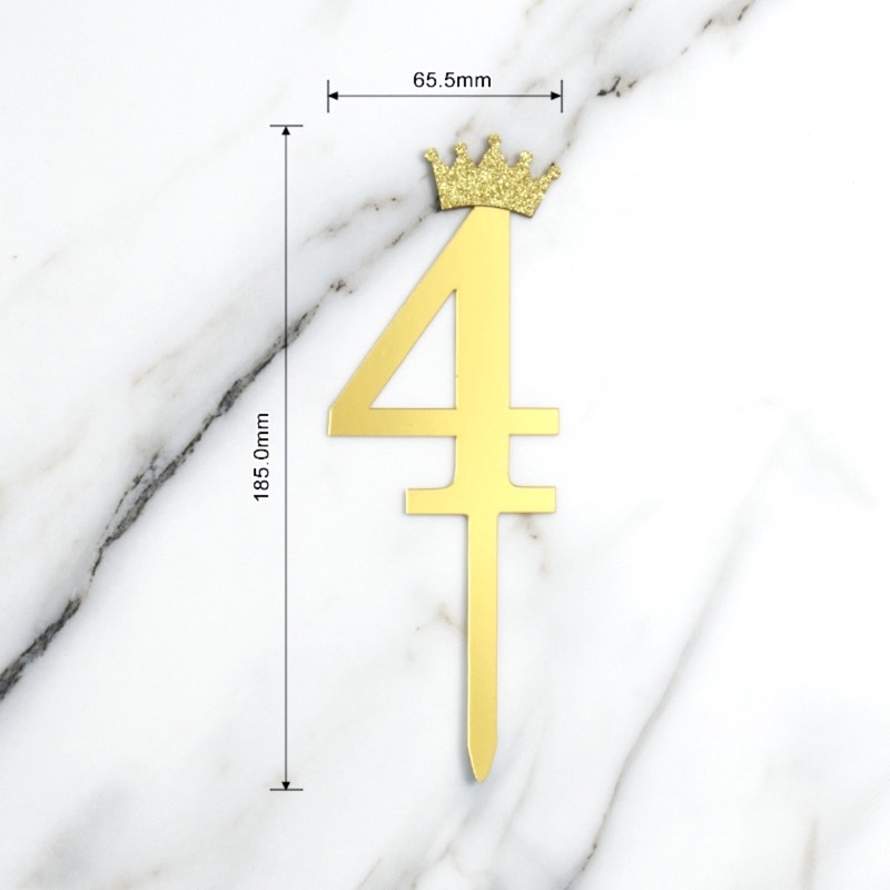 Jual TOPPER KUE ANGKA MAHKOTA TINGGI 15 CM / TOPPER ANGKA BESAR JUMBO ...