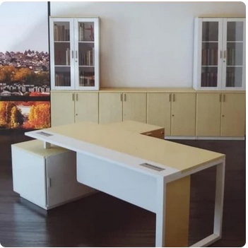 Jual Meja direktur manager bos L kantor E2022 | Shopee Indonesia