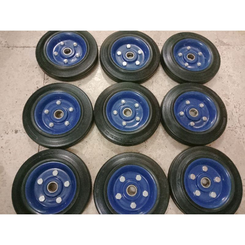Jual RODA KARET 8 INCHI WHEEL ONLY BEARING TROLI TROLLEY LORI CASTER ...