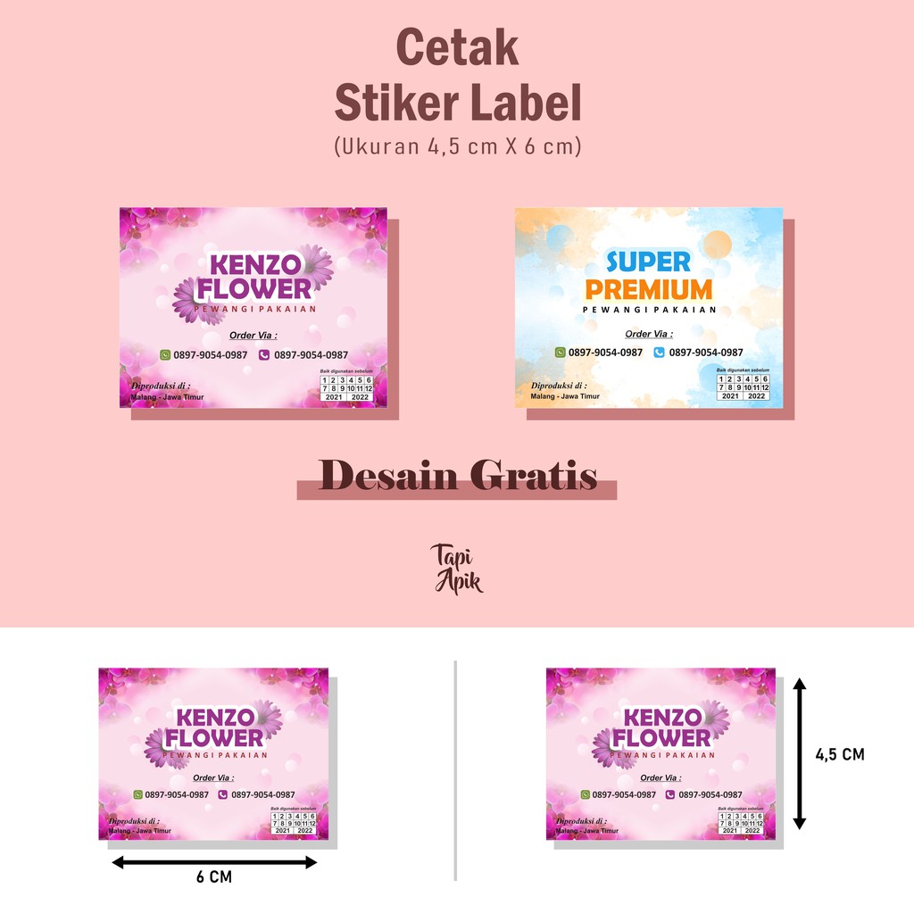 Jual cetak stiker label produk kemasan,makanan,minuman,olshop murah ...