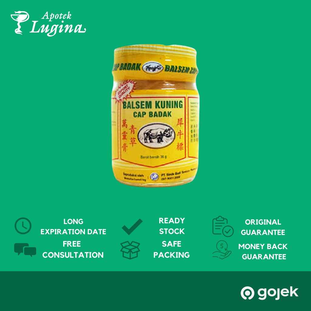 Jual Balsem Kuning Cap badak – Isi 36 g | Shopee Indonesia