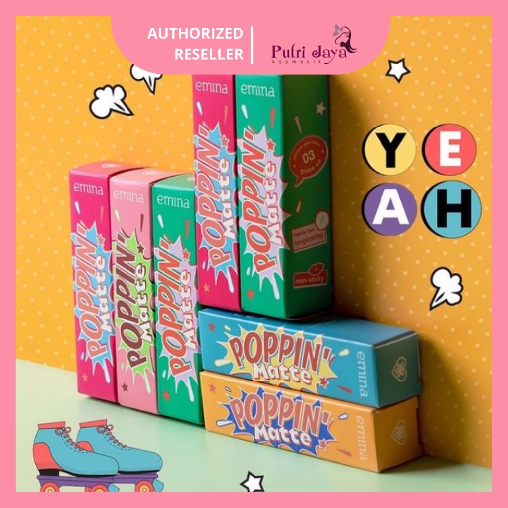 Jual Emina Poppin Matte Series Poppin Matte Poppin Matte X Chattime Shopee Indonesia