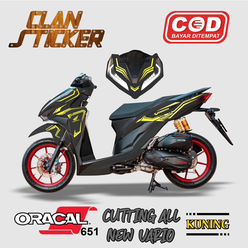 Jual Stiker All New Vario 150 - 125 Aksesoris Motor Honda Variasi Cutting Sticker Striping Strip ...