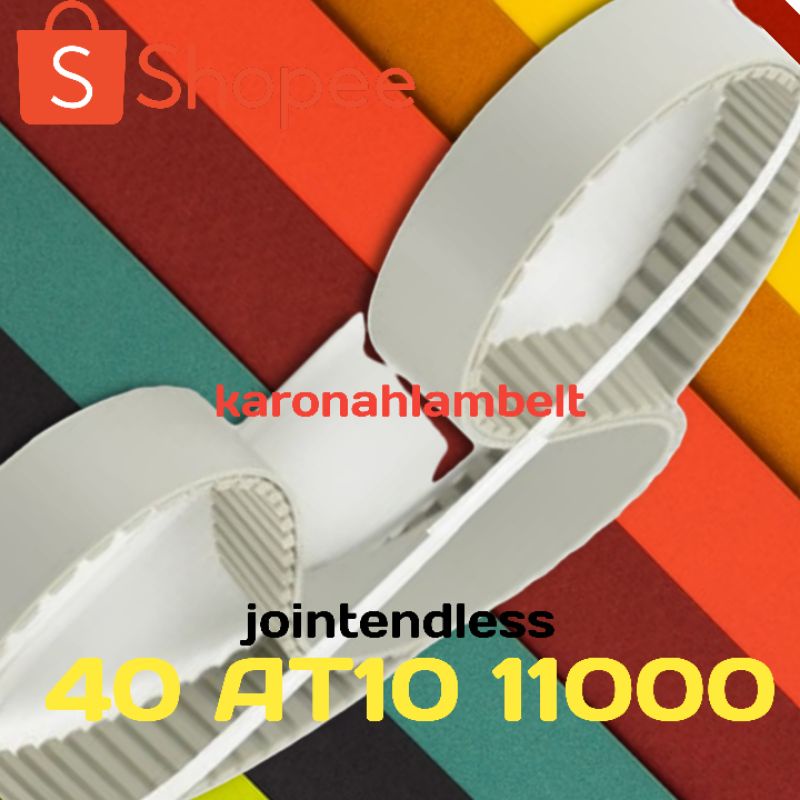 Jual TIMING BELT 40 AT10 11000 JOINT ENDLESS LEBAR 40MM POLYURETHANE ...