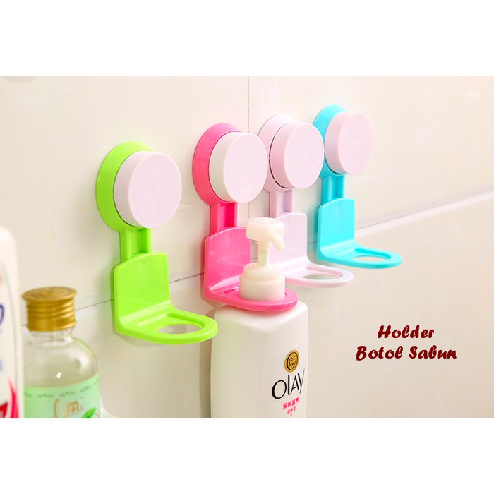 Jual Holder Botol Sabun (Tempelan Model Karet Hisap Dengan Tombol ...
