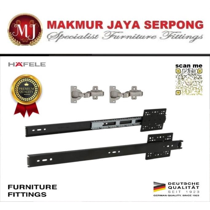 Jual Rel Hafele Pocket Door Lemari Tv/Gas Bs-34 50 Cm | Shopee Indonesia