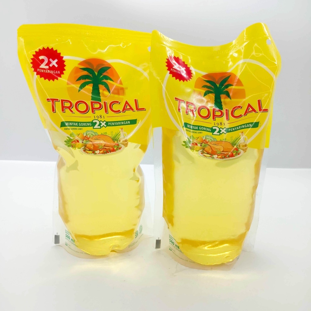 Jual MINYAK GORENG TROPICAL REFILL 500 ML | Shopee Indonesia