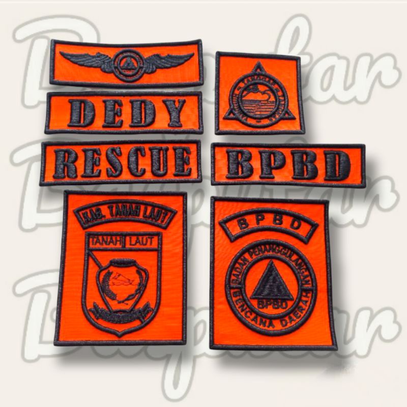 Jual BORDIR BNPB TIMBUL BPBD TIMBUL CUSTOM SESUAI PILIHAN WARNA PDL ...