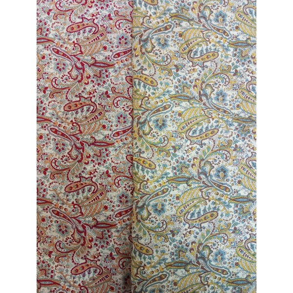 Jual KAIN BAHAN KATUN PARIS MOTIF BATIK Paisley | Shopee Indonesia