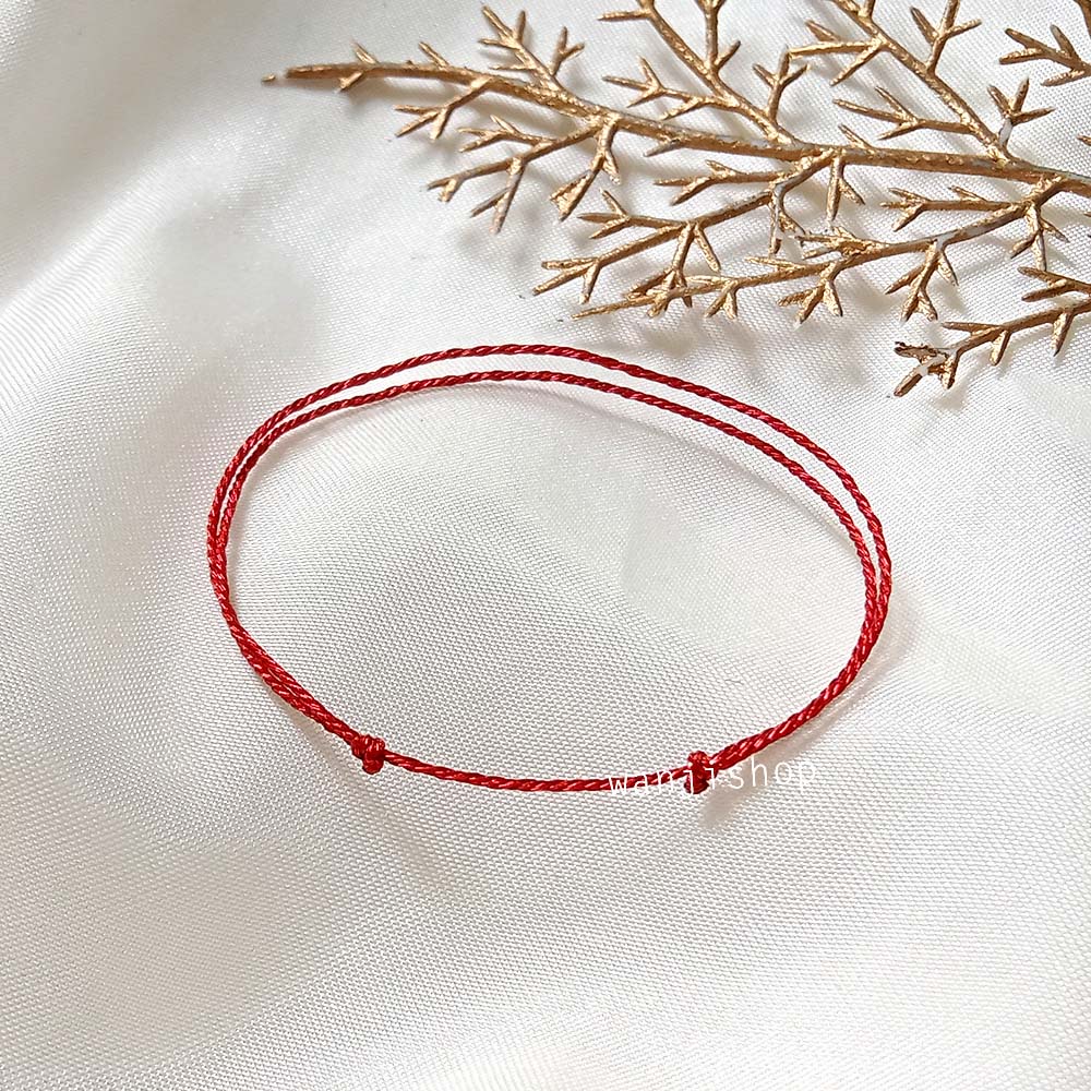 Jual GP-08 GELANG BENANG KILAP Gelang Super Simple Cute Simple Knot ...