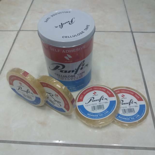Jual Selotip Panfix 1/2" x 72 Yard / Isolasi Panfix 1/2 Inc x 72 Yard ...