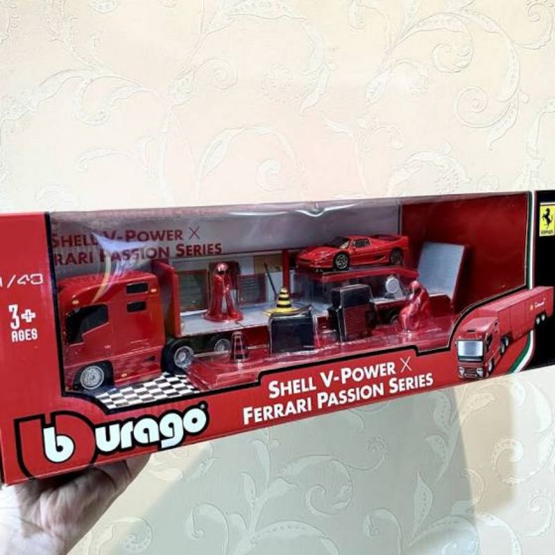 Jual New Burago Shell V-Power X Ferrari Passion Series 1/43 | Shopee ...
