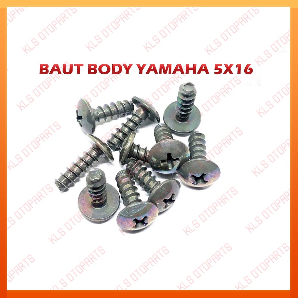 Jual Paket 30 Pcs Baut body yamaha/skrup body yamaha 5x16 hijau skrup ...