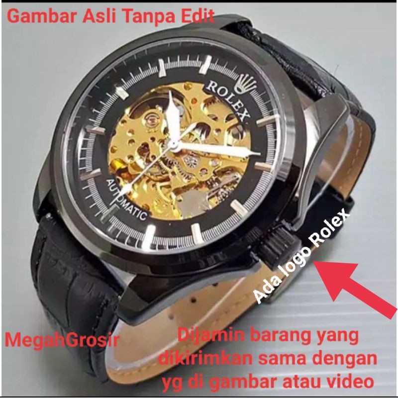 Jual jam tngan Rolek pria jam tagan Skeleton Ethnic jam tangn Automatis ...