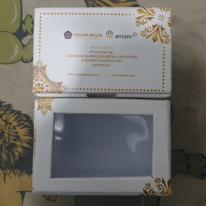 Jual Kotak Box PUTIH Cocok Untuk Penyimpanan ORIGINAL ANTAM | Shopee ...