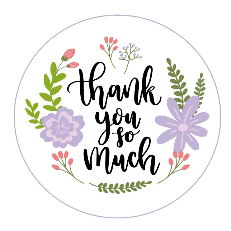 Jual STICKER THANK YOU | Shopee Indonesia
