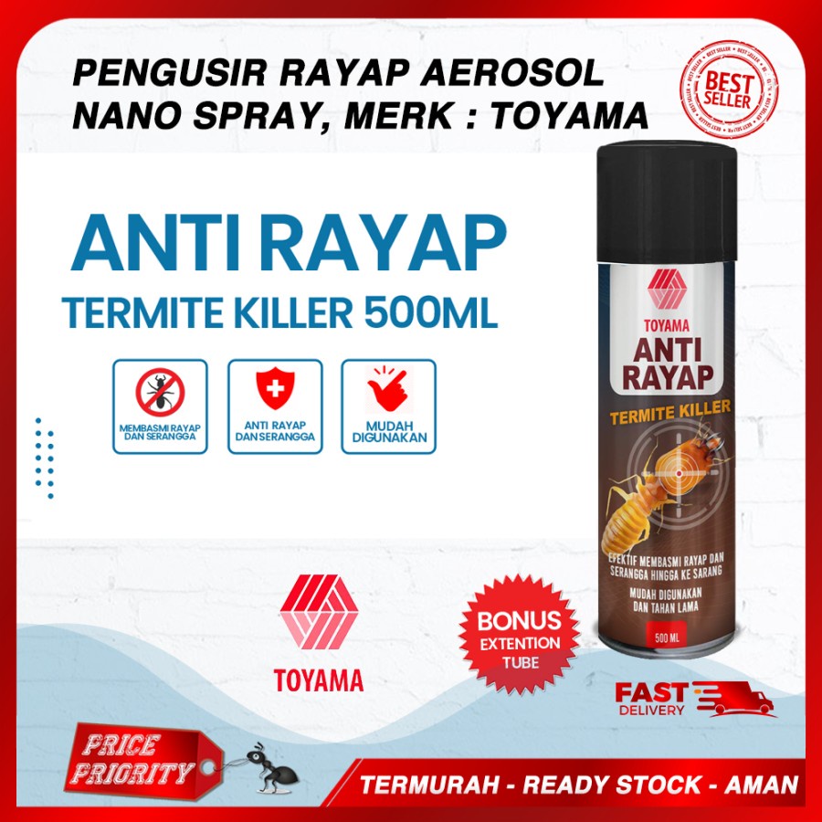 Jual Pembasmi Rayap Aerosol Obat Anti Rayap Tembok Spray Racun Rayap 500ml | Shopee Indonesia