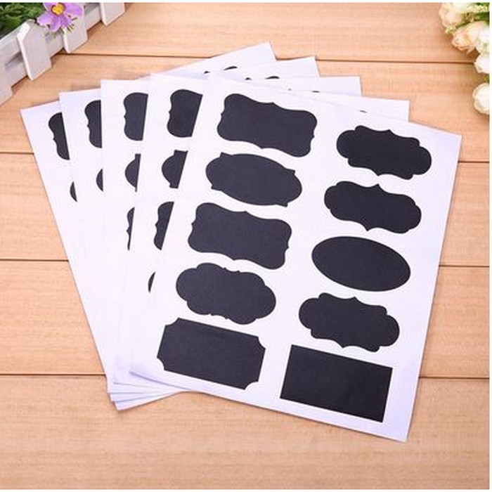 Jual Chalkboard Labels 10 Diferent Shape - Label Hitam 10 Bentuk ...