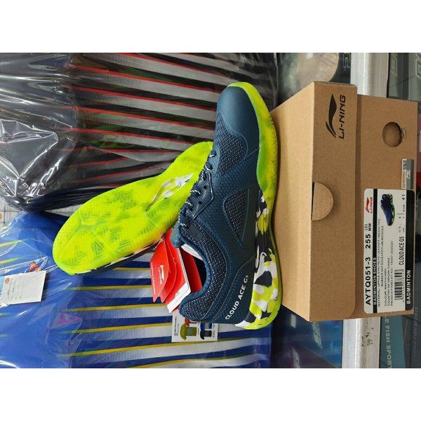 Jual Unik SEPATU BADMINTON LINING CLOUD ACE G5 - NAVY CAMO - CUSHION ...