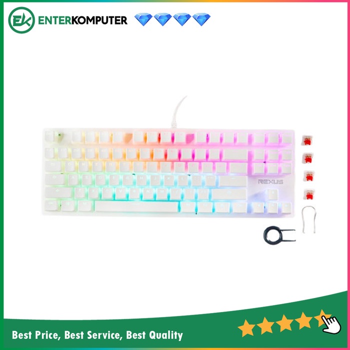 Jual Rexus Keyboard Gaming Mechanical MX9P Legionare (White) | Shopee ...