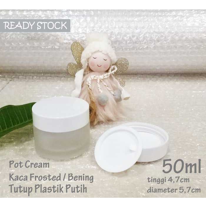 Jual Pot kosmetik perawatan skincare kaca 50ml Pot Cream kosong lotion ...