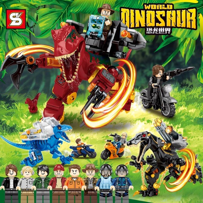 Jual Bricks Dinosaur World Jurassic / Block Dinosaurus / Trex / SY1504 | Shopee Indonesia
