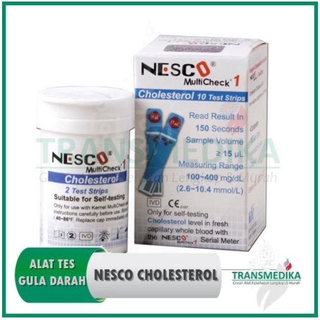 Jual Nesco Strip Cholestrol refill / Cek Kolestrol Lemak / Nesco ...