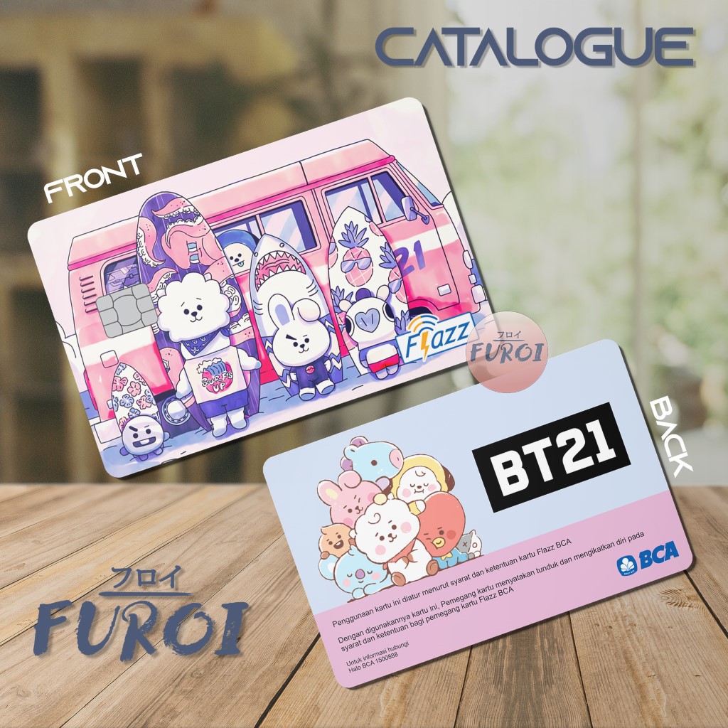 Jual Custom Flazz BCA | Custom Emoney Mandiri | BT21 | Surfing | Shopee ...