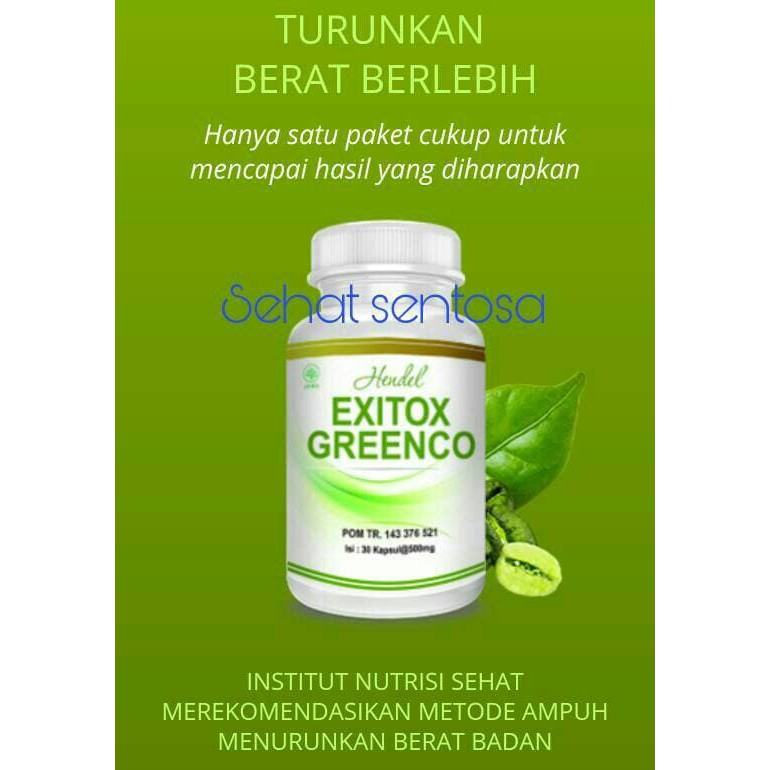 Jual Exitox Greenco Asli Green Coffee Bean Di Jamin Asli . | Shopee ...