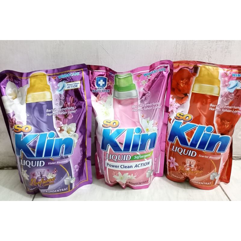 Jual Soklin liquid cair 1600ml/ so klin cair liquid deterjen 1600ml ...