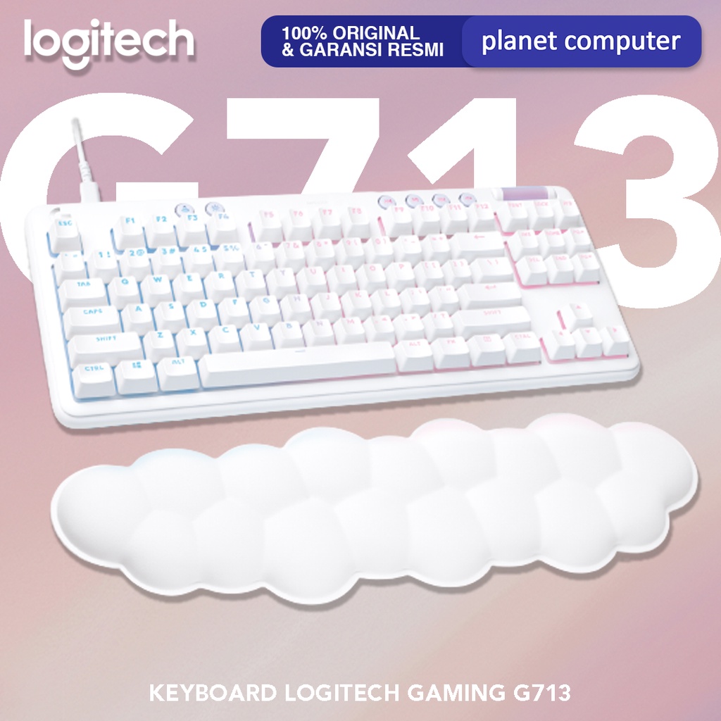 Jual Logitech G713 Aurora Gaming Keyboard Mechanical G-713 Garansi ...