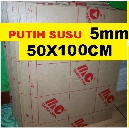 Jual Acrylic - Akrilik - putih susu - MARGA CIPTA tebal 5mm ukuran 50x100cm | Shopee Indonesia