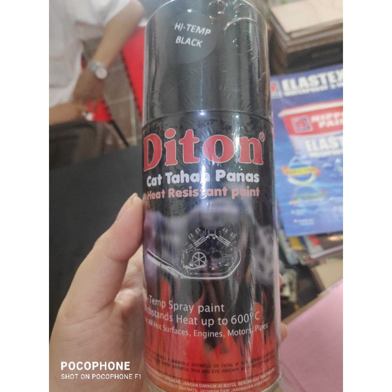 Jual CAT SEMPROT DITON - HI TEMP BLACK 300CC & 150CC | Shopee Indonesia